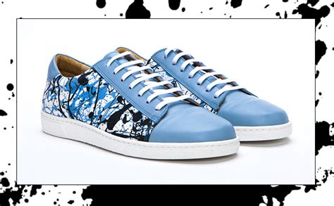 Cameron Helm Paint Splattered Shoes For Summer