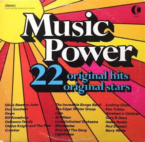 Vintage 70 S K Tel Music Power 22 Original Hits Compilation Record 70 S