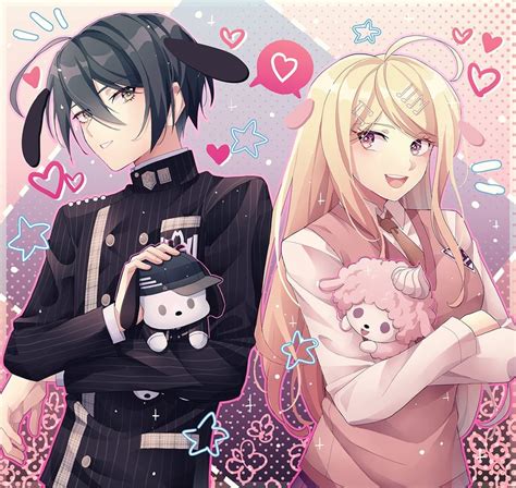 Saihara Shuichi Akamatsu Kaede Pochacco And My Sweet Piano