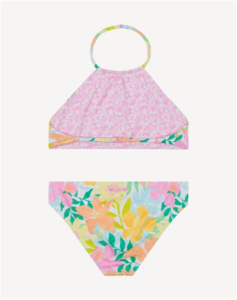 Girls Sweet Aloha Reversible Bikini Set