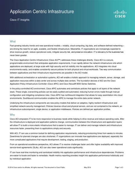 Application Centric Infrastructure Aci Pdf Data Center Cloud