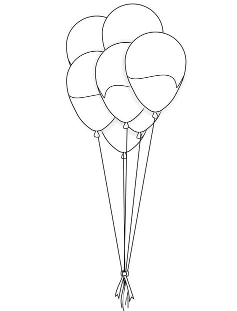 Luftballons Ausmalbilder Malvorlagen Luftballons Zum Ausdrucken