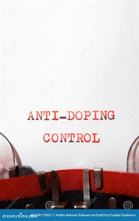 Anti Doping Control Concept Stock Image Image Of Texture Medical
