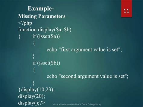 Php Function Ppt