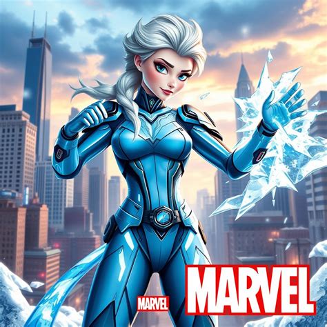 Elsa Unleashed Marvels Icy Avenger