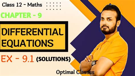 Class 12 Maths Differential Equations Chapter 7 Ex 91 Solutions