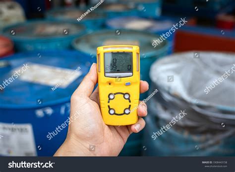 Using Portable Gas Detector Monitor Air Stock Photo 1908443158 Shutterstock