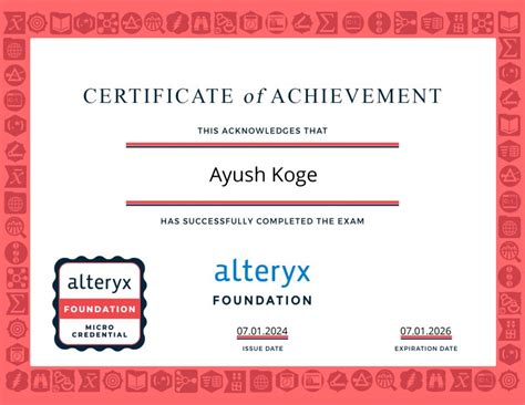 ayush koge on linkedin alteryx dataanalytics certification continuouslearning careergrowth…