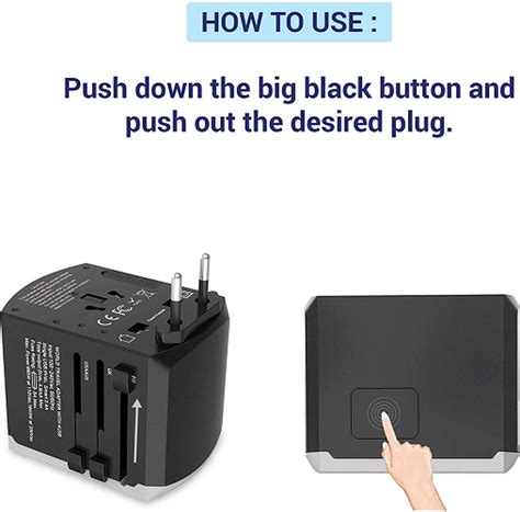 Universele Wereldstekker Met USB C En USB Poorten Internationale Reisstekker Voor Bol Com