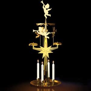 Original Brass Swedish Angel Chimes And 4 Candles Spinning Festive Chimes Hwebber Hwebber