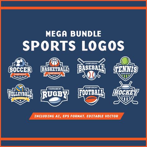 32 Sports Logos Bundle Masterbundles