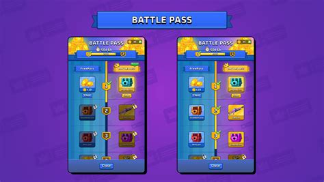 Mobile Game Battle Pass Screen On Behance