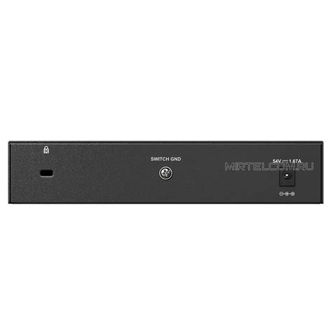 PoE-оборудование: Коммутатор D-Link DGS-1008P, 8G, 4PoE 68W, неуправляемый