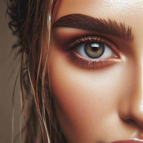Premium Psd Hyperrealistic Female Iris Eye Makro Face Skin Colorful