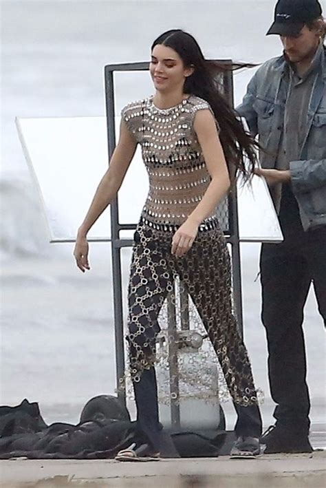 Kendall Jenner On The Set Of A Photoshoot At A Beach In Malibu 1215
