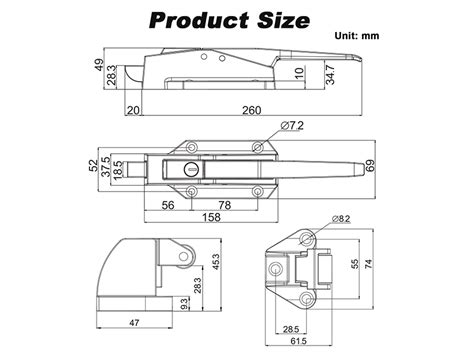 Tcyoatoa Walkin Cooler Latch Inside Release Freezer Latch Inside