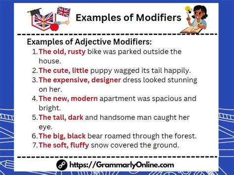 10 Examples Of Modifiers In Sentences Participial Phrases Infinitive