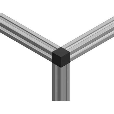 Raccord Dassemblage 3 Profilés 30x30 8 Mm Gris Systéal