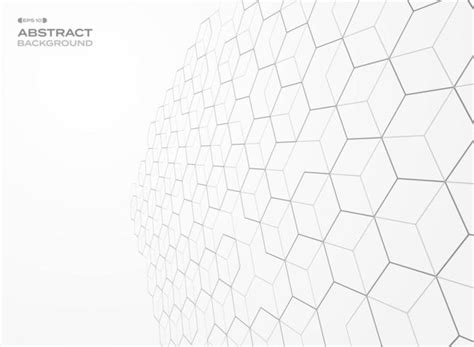 Abstract Receding Perspective Hexagon Outline Background 678397 Vector Art At Vecteezy