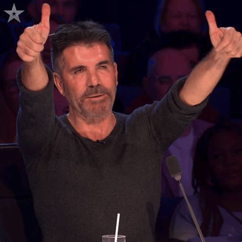 Thumbs Up From Simon Bravo  Simon Cowell Two Thumbs Up Bravo