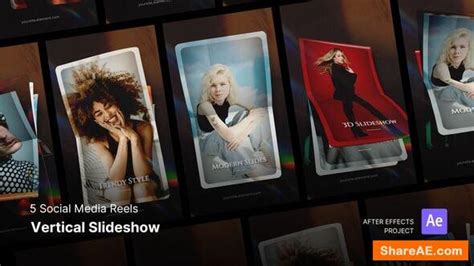 Videohive Reels Vertical Slideshow After Effects Project Files Free