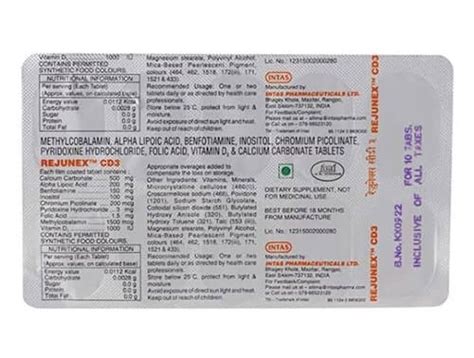 Rejunex Cd3 Tab 10s Pharmville