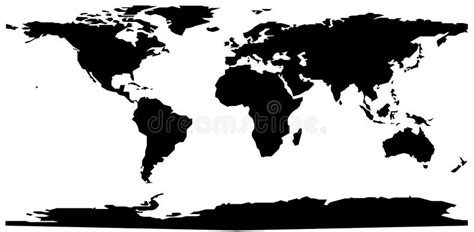 World Map Equirectangular Grid Stock Vector Illustration Of Grid