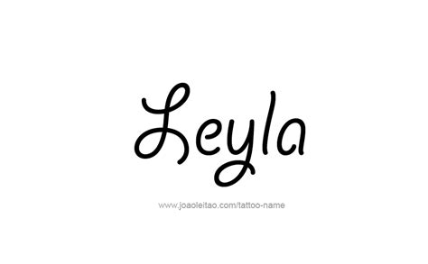 Leyla Name Tattoo Designs