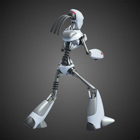 Robot Rigged Biped 3d Model