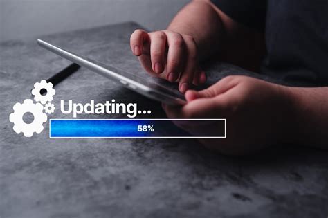 premium photo woman use digital tablet to upgrade system system engineer and programming