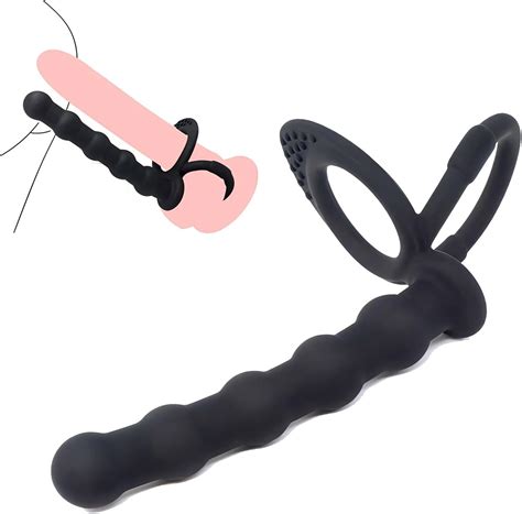 Anal Toys Anal Beads Dual Penetration Cock Ring Couples