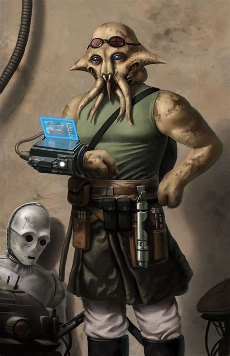 Quarren Jedi Technician By Jedi Art Trick On Deviantart Star Wars