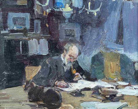 Jean Théodore Radoux Au Travail Marguerite Radoux