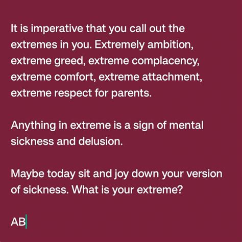 Extremes Are Not Sustainable So Yes Employ Them When You Need To But