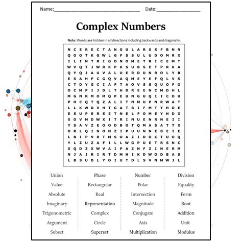 Complex Numbers Word Search Puzzle Worksheet Activity Pdf Worksheets Library