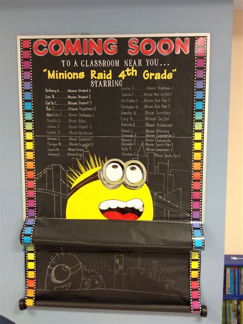 My Minion Welcome Bulletin Board Minion Bulletin Board Minion Classroom Theme Welcome Bulletin