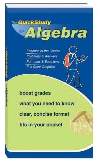 Quickstudy For Algebra Study Book Algebra College Algebra Math Methods