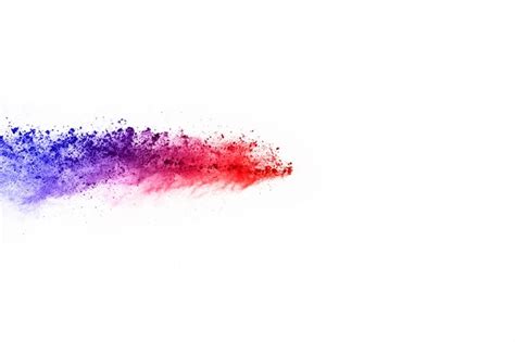 Premium Photo Colorful Powder Explosion On White Background