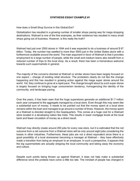 How To Write A Synthesis Essay Step By Step Guide