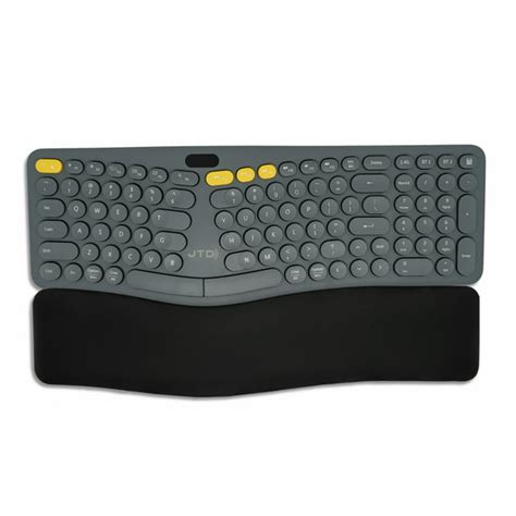 Wireless Ergonomic Split Keyboard W Display Screen Rechargeable