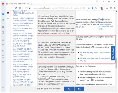Add Mcafee Products To The List Of Security Products That Dont Play