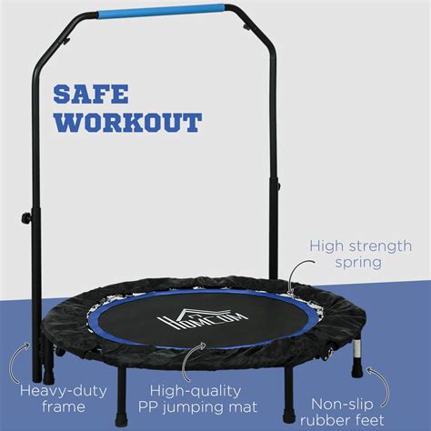 Homcom 40 Foldable Mini Trampoline Fitness