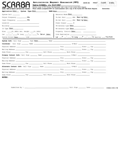 Printable Rfc Form Printable Forms Free Online