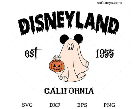 Retro Mickey Ghost Halloween Svg Dxf Eps Png Cut Files