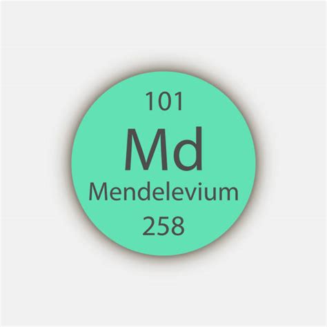 Mendelevium Uses Mendelevium Atomic Structure Stock Image