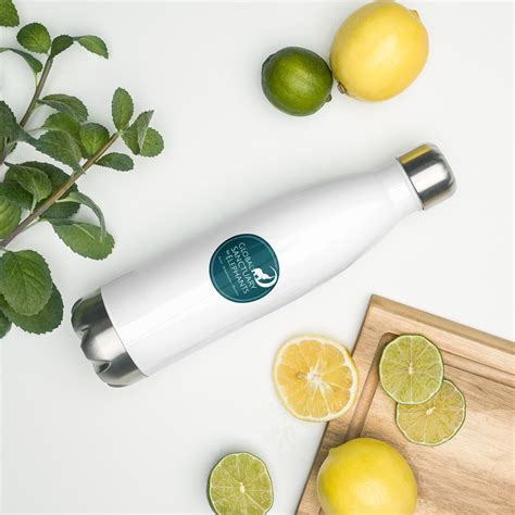 Stainless Steel Water Bottle Circle Logo Global Sanctuary For