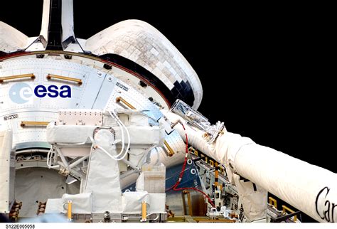 Esa A View Of The European Columbus Laboratory And The Solar External
