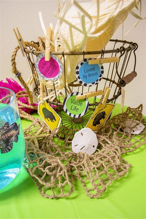 Beachy Decorations Vbs Crafts Vbs Vacation Bible School