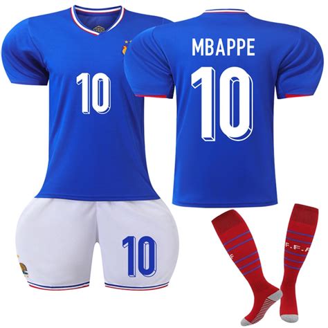 Jp エムバペ ユニフォーム Mbappé サッカー ユニフォーム 23 24 フランス ホーム 背番号10 サッカー