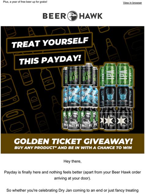 Beer Hawk Treat Yourself With Payday Beers Milled